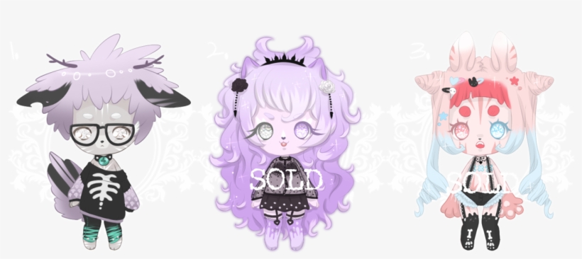 Adopt Closed Pastel Punk Babies By Valyriana - Cartoon - 1314x608 PNG ...