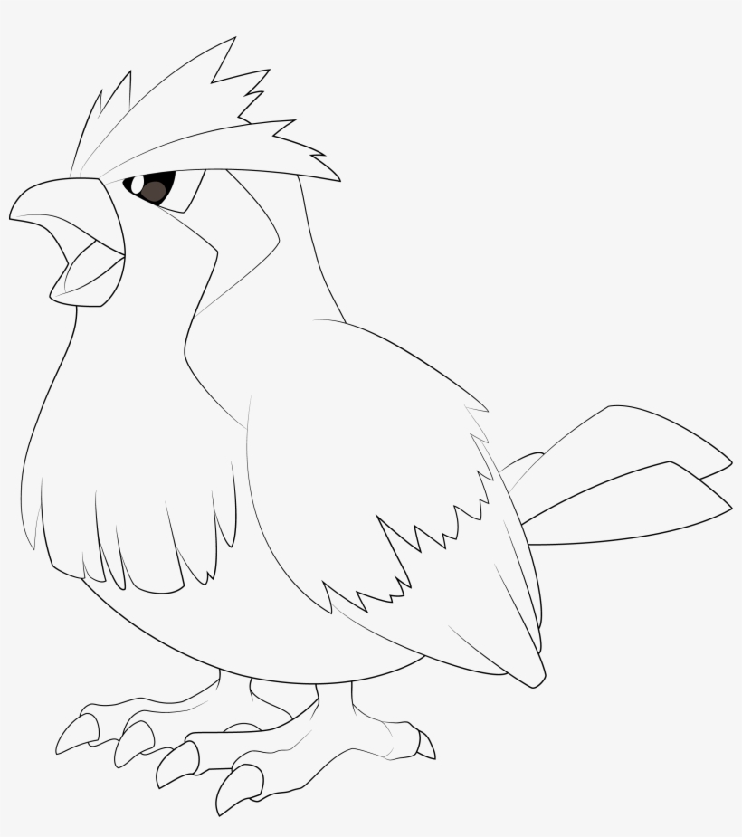 Download Transparent Pidgey Line-art By Alcadeas1 - Pidgey Lineart - PNGkit