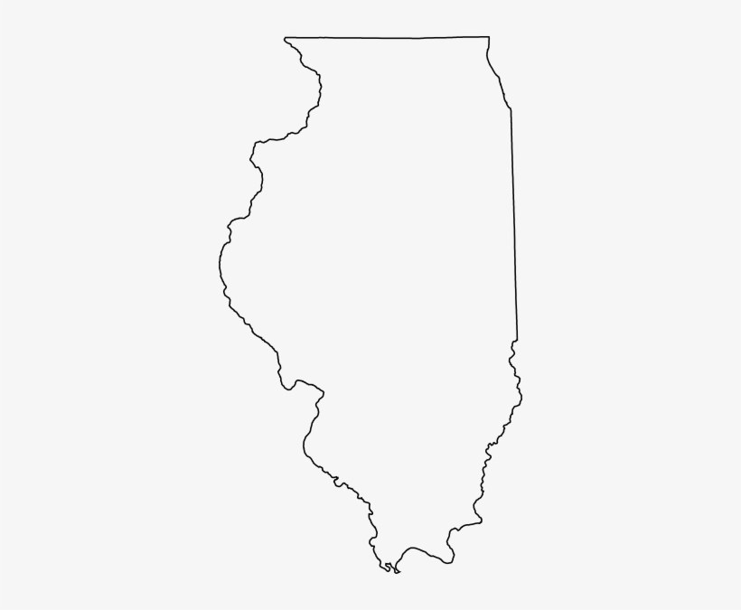 Illinois Outline - 336x595 PNG Download - PNGkit