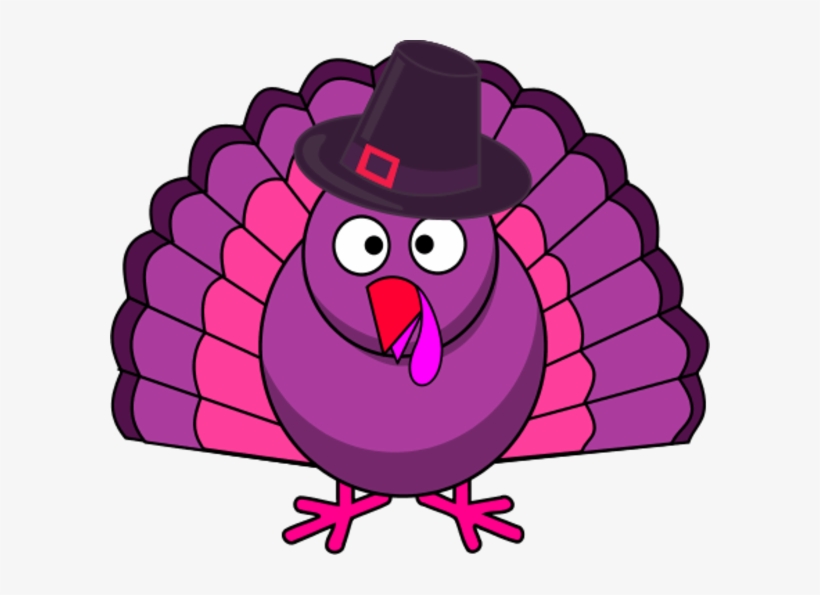 Clipart Turkey Purple - Turkey Clipart - 600x515 PNG Download - PNGkit