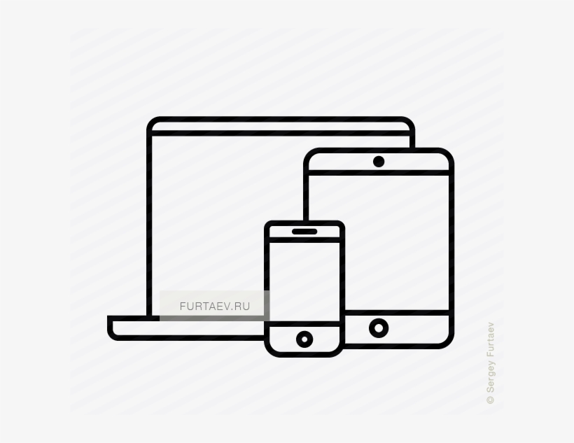 Jpg Freeuse Stock Mobile Devices Icon Of Phone Computer - Tablet And ...