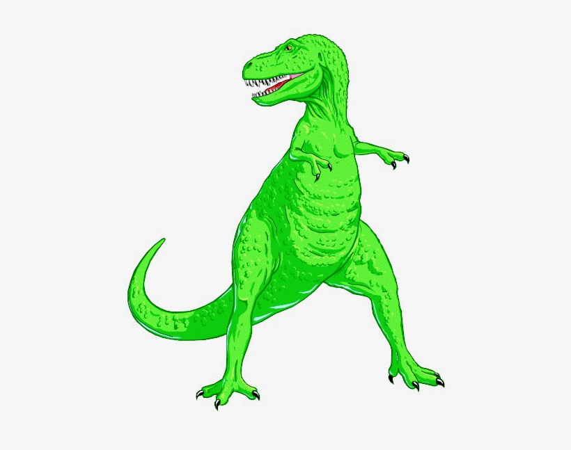 Download Transparent This Green T - Green T Rex Dinosaur - PNGkit