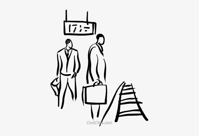 Download Transparent People Waiting - Waiting For Train Clipart - PNGkit