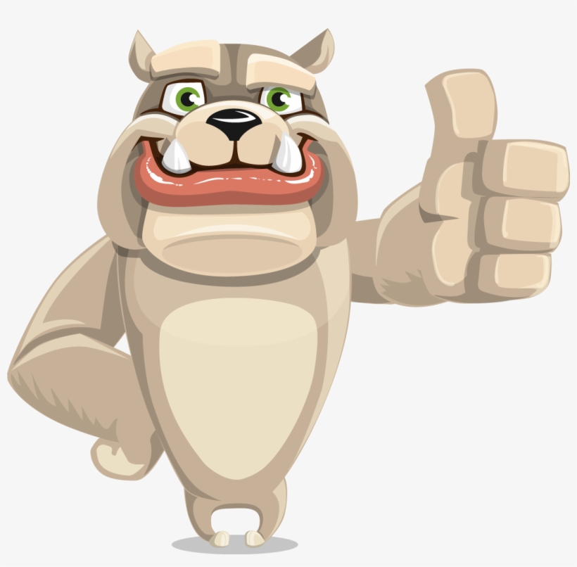 Bulldog Thumbs Up - 1095x1024 PNG Download - PNGkit