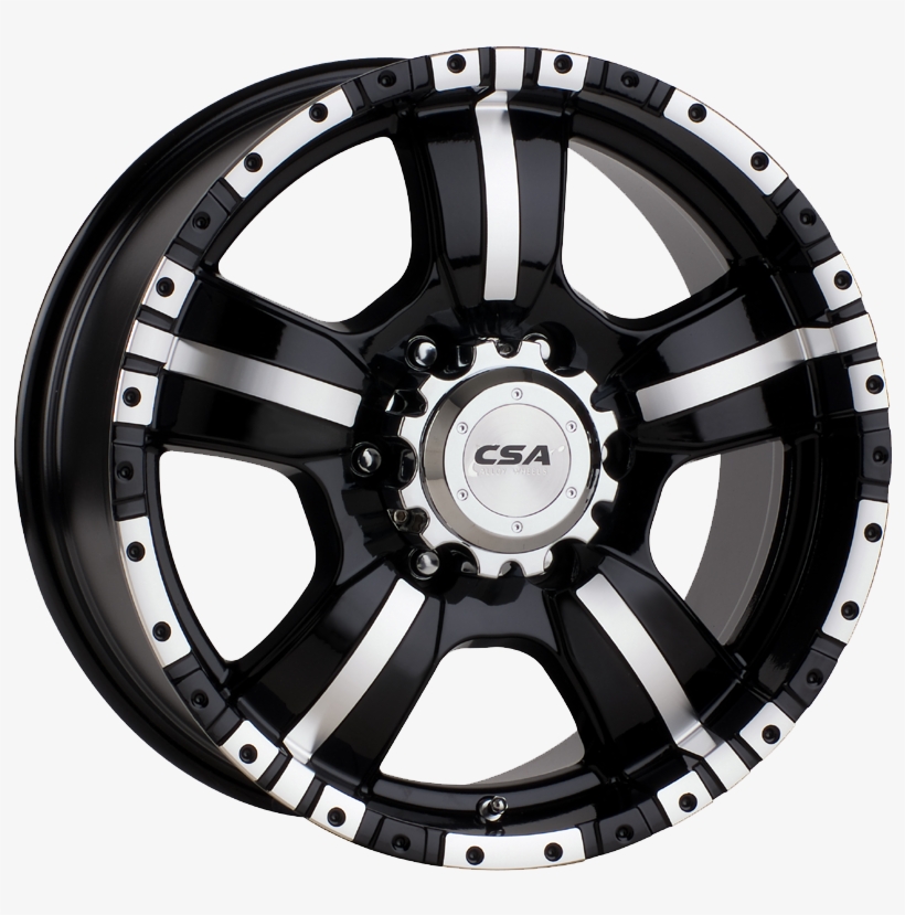 Download Transparent Monster Gloss Black Machine Face - Alloy Wheels 6 ...