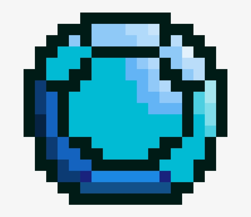 Blue Gem Sprite - Pixel Art - 1184x1184 PNG Download - PNGkit