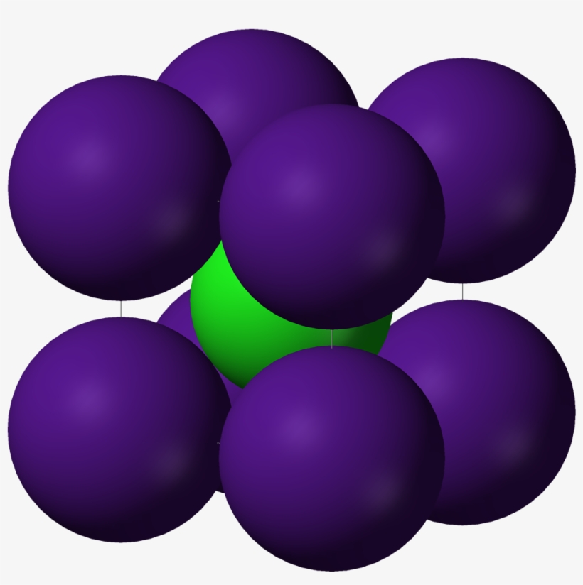 Caesium Chloride Unit Cell 3d Ionic - Ionic Bonding - 1100x1057 PNG ...