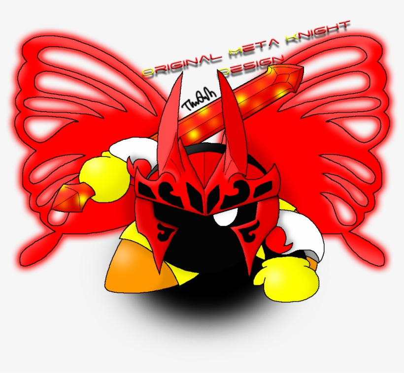 Meta Knight`s Original Design - Beta Meta Knight Design - 1100x1000 PNG ...
