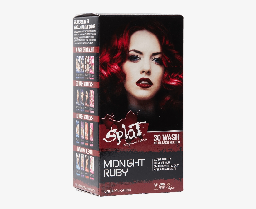 Splat Red Hair Dye Midnight Ruby - 700x700 PNG Download - PNGkit