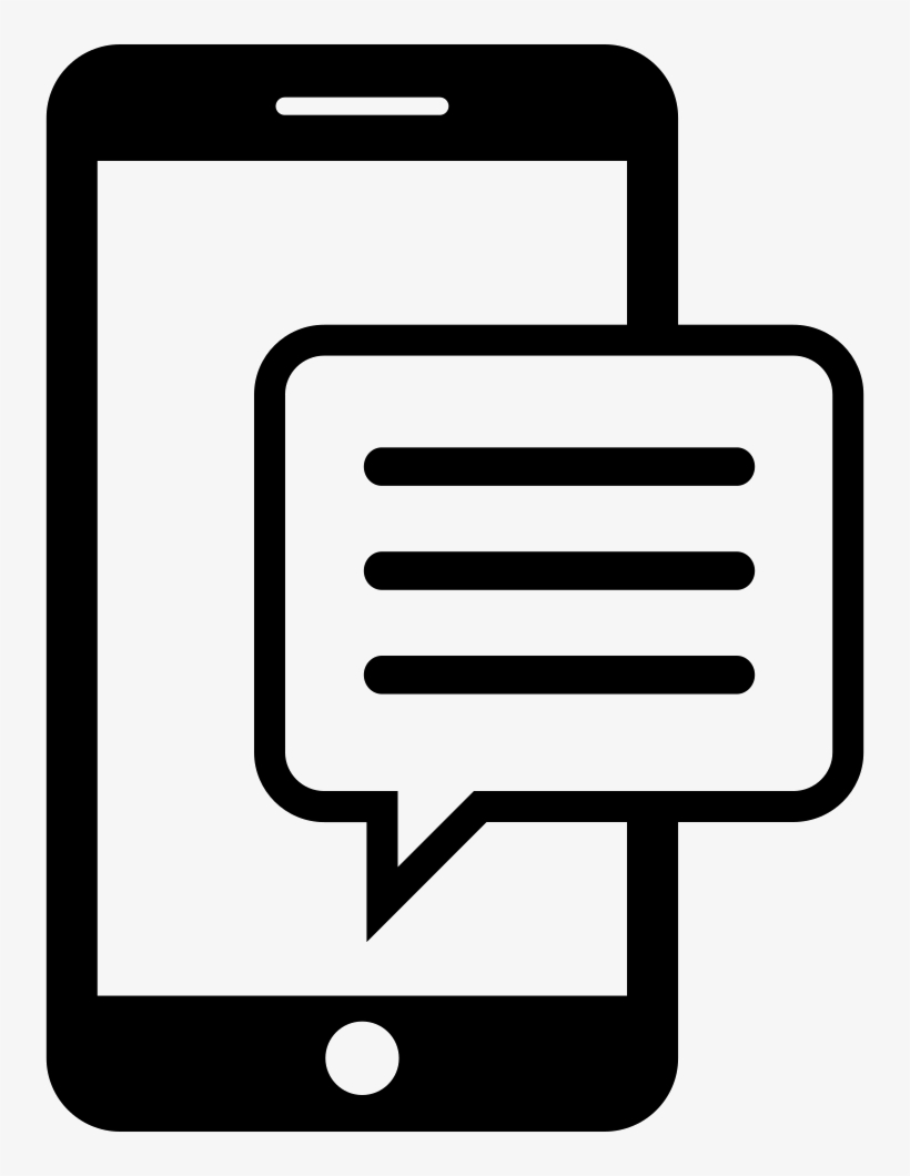 Png File - Mobile Message Icon Png - 738x980 PNG Download - PNGkit