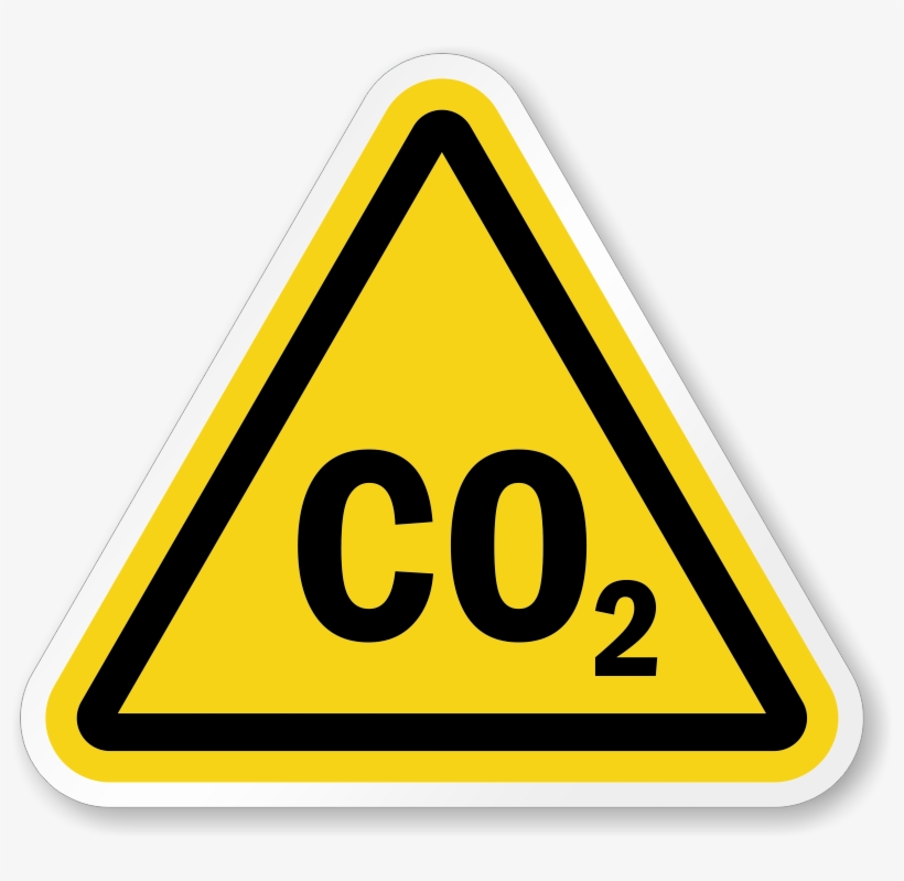Download Transparent Iso Triangle Warning Sticker - Co2 Warning - PNGkit