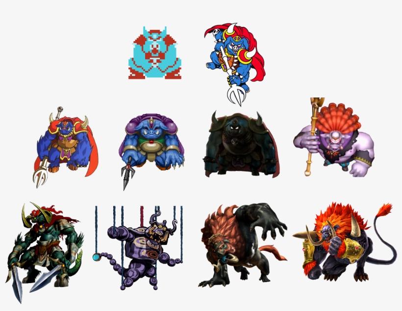 Download Transparent The Legend Of Zelda - Different Forms Of Ganon ...