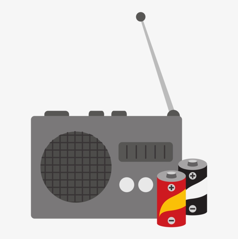 Public Radio Exchange Electric Battery Drawing Encapsulated - Radio ...