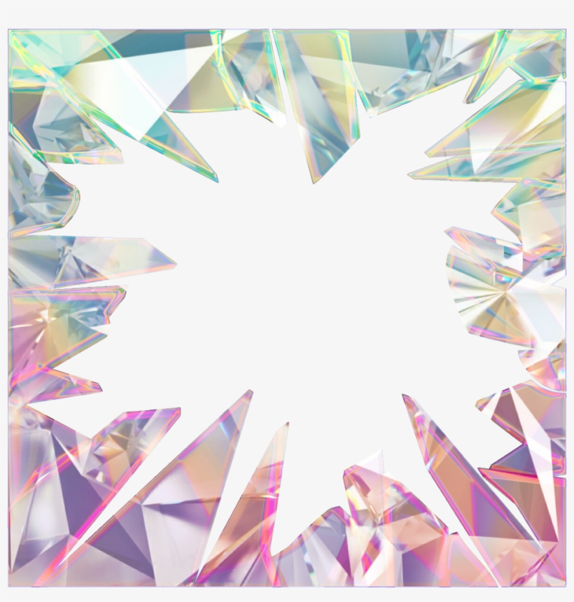 Glass Broken Transparent Jagged Frame Border Holo Holog - Glass ...