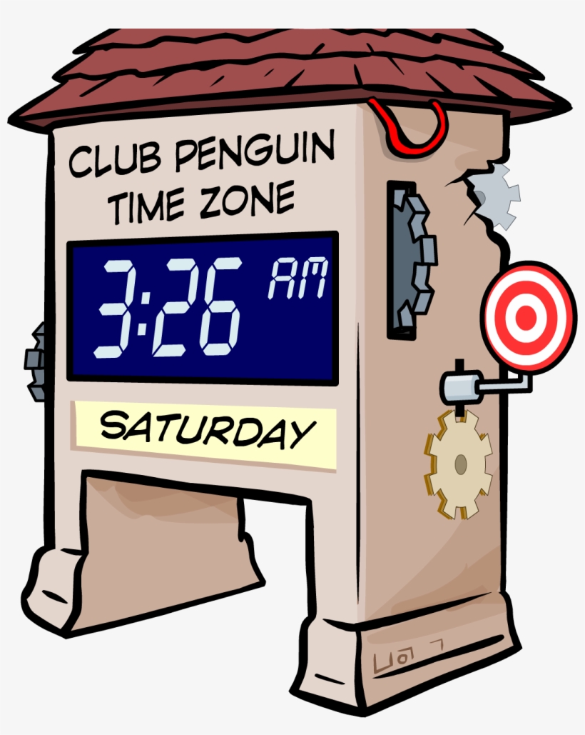 Old Clock Tower - Club Penguin Time Zone - 1077x1300 PNG Download - PNGkit