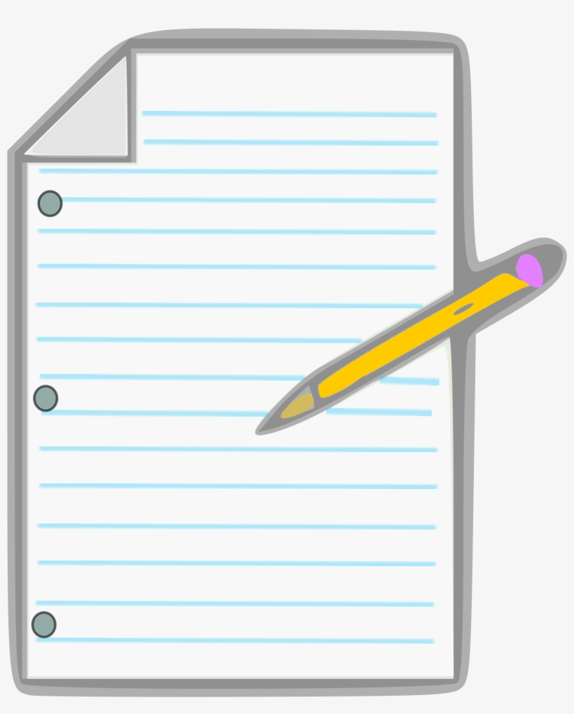 Big Image Png - Pencil And Paper Pdf - 2083x2400 PNG Download - PNGkit