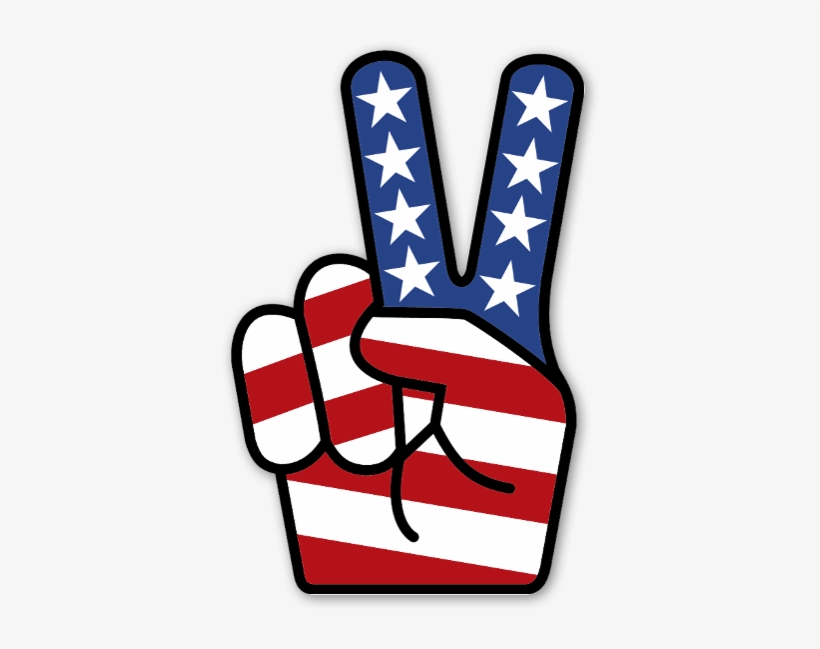 Peace Fingers Sticker - 408x600 PNG Download - PNGkit