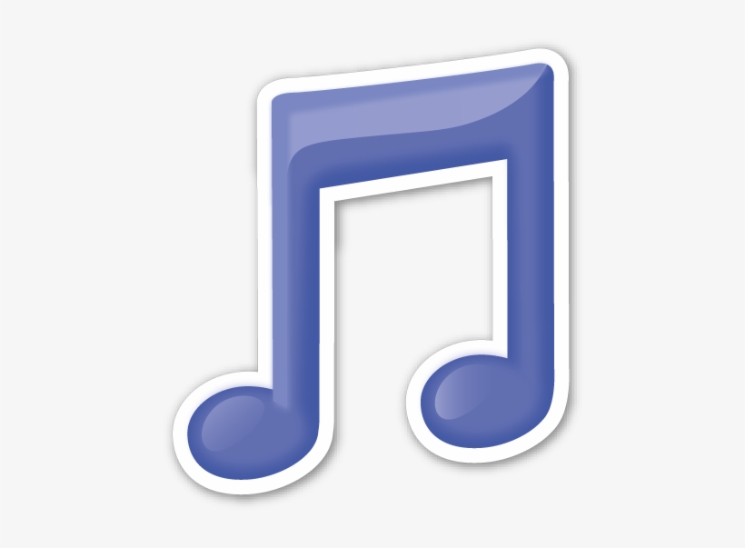 Musical Note - Emoji Nota Musical Whatsapp - 474x534 PNG Download - PNGkit