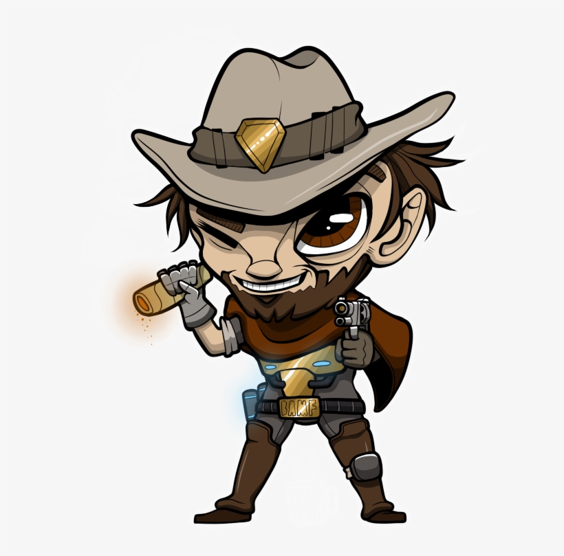 Mccree Overwatch Png - 589x764 PNG Download - PNGkit