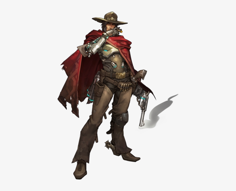 "mccree - Male Overwatch Characters Naked - 420x584 PNG Download - PNGkit