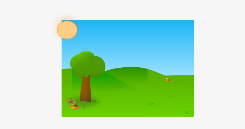 Vector Transparent Library Trees Clip Art At Clker - Grass And Tree ...