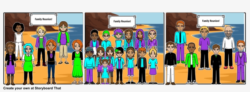 The Big Fat Family Reunion - Cartoon - 1164x385 PNG Download - PNGkit
