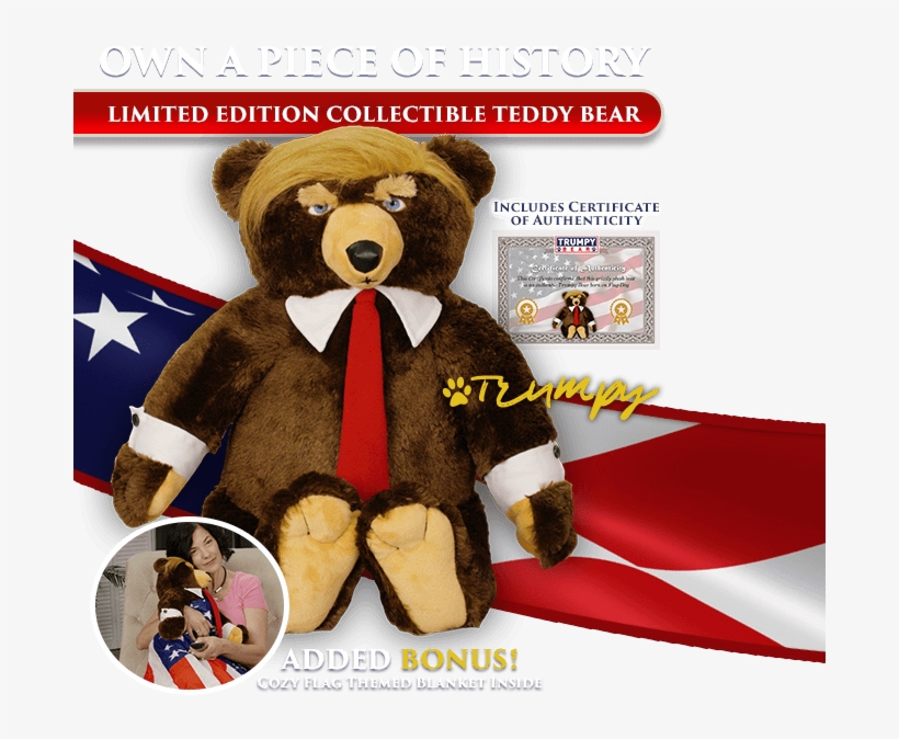 Trumpy Bear Is A Plush 22" Bear With An Attached 28" - Trumpy Bear ...
