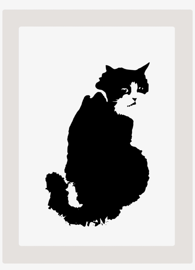 Black And White Cats Clip Art Clipart Kitten Black - Cat Blackand White ...