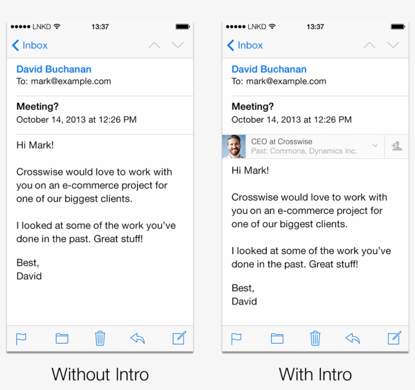 Linkedin Intro Comparison Screen - Linkedin Intro - 1040x912 PNG ...