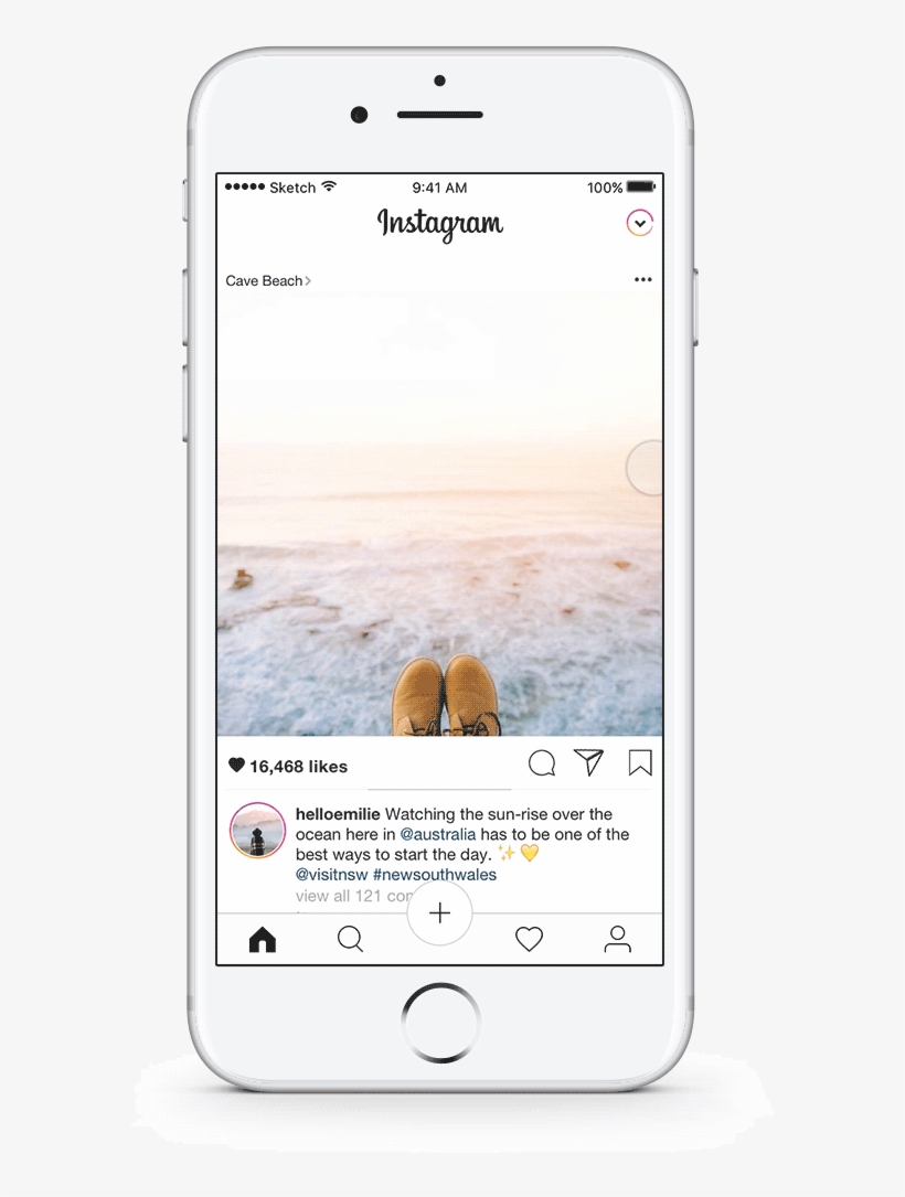 Swiping To See New And Older Posts - Instagram Swipe Up Gif - 700x1065 ...