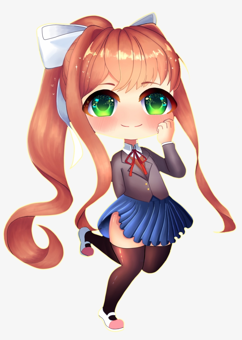 Doki Doki Literature Club Monika Espressions Png Clip - Doki Doki ...