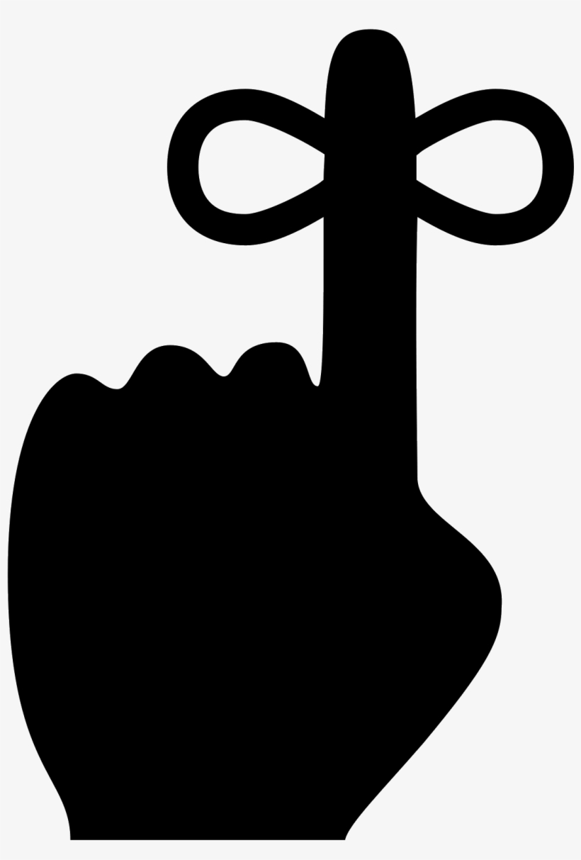 This Is A Picture Of A Left Hand With The Index Finger - Reminder ...