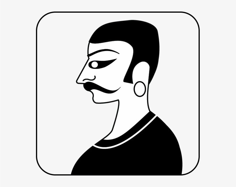 Png B/w - Man - 569x569 PNG Download - PNGkit