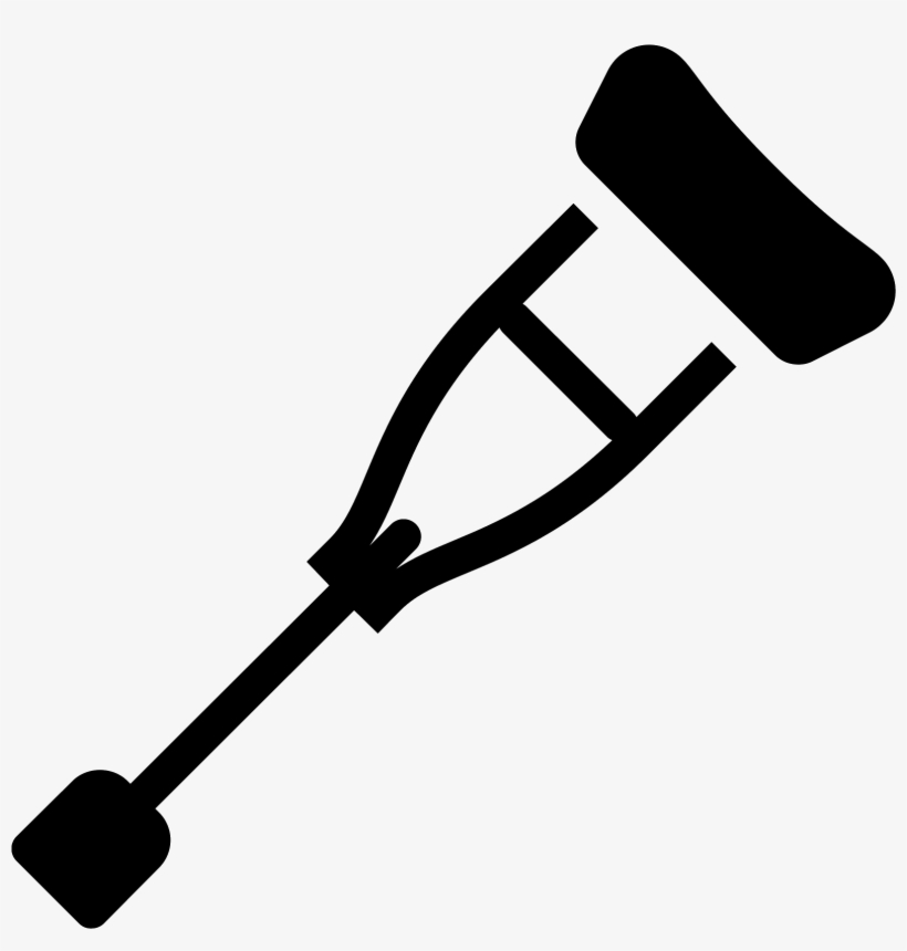 Crutch Filled Icon - Crutches Png File - 1600x1600 PNG Download - PNGkit