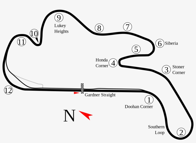 Phillip Island Race Track - 1200x819 PNG Download - PNGkit