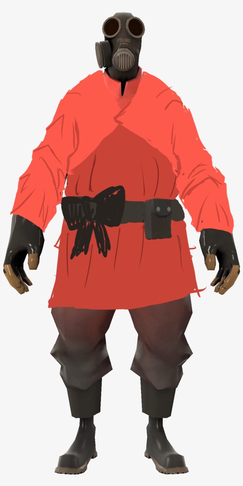 Molotov Cocktail Dress - Tf2 Pyro - 1080x1920 PNG Download - PNGkit