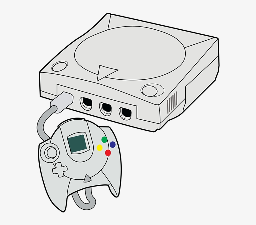 1998 - Sega Dreamcast - Vector Dreamcast Controller - 600x849 PNG ...