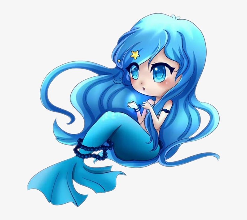 Mermaid Chibi - 643x649 PNG Download - PNGkit