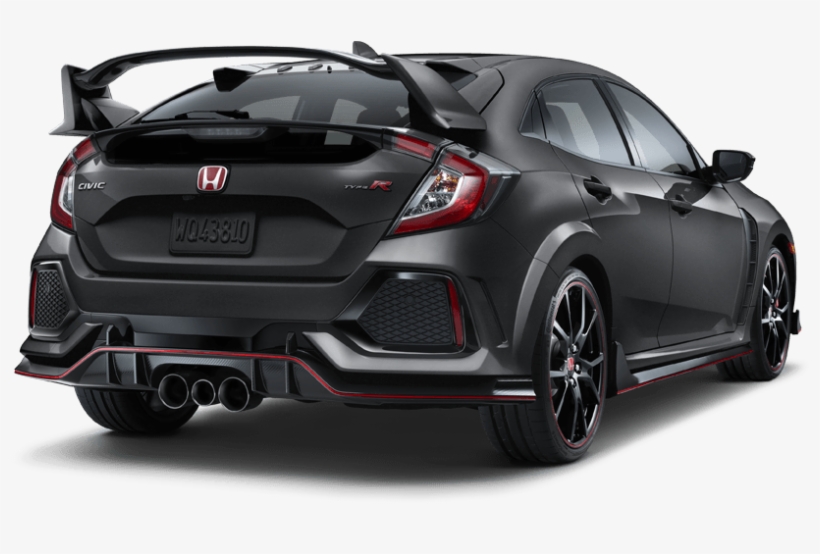 2017 Honda Civic Type R Rear Angle - Honda Civic Type R Png - 1800x500 ...