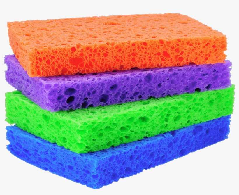 Download Transparent Coloured Sponges - Cleaning Sponges - PNGkit