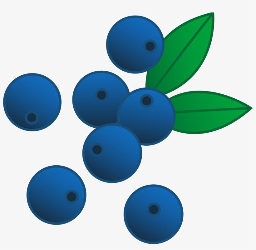 Berry Clipart Blue Raspberry - Blueberry Clipart No Background ...