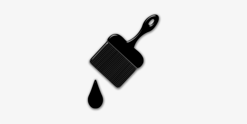 Free Icons Png - All Black Paint Brush - 420x420 PNG Download - PNGkit