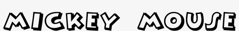 Home » Brands » Mickey Mouse - Font - 1200x300 PNG Download - PNGkit