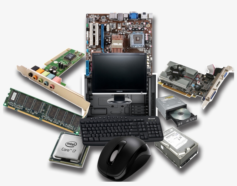 Png Computer Parts - Hardware Computadoras - 1345x993 PNG Download - PNGkit