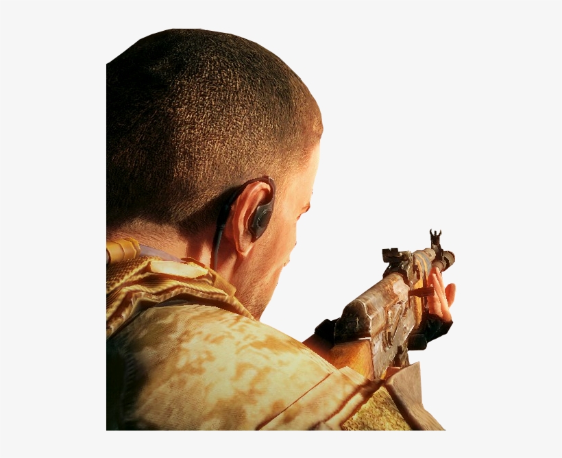 Ak-47 Aiming - Spec Ops The Line Ak - 526x594 PNG Download - PNGkit