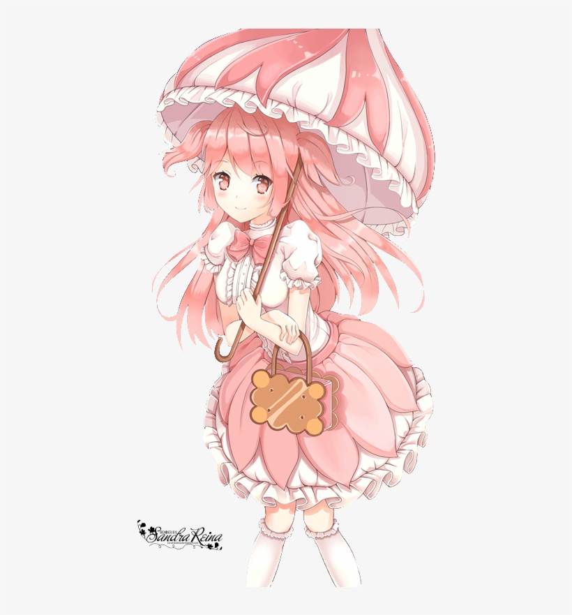 Pink Anime Girl Render - 516x800 PNG Download - PNGkit