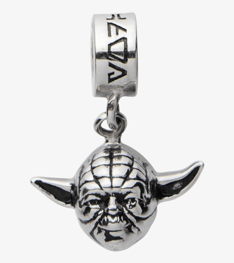 Stainless Steel Star Wars Yoda Head Dangle Charm - 850x850 PNG Download ...