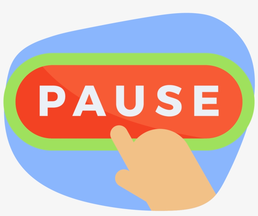 Pressing A Pause Button - Barbastro - 1200x1050 PNG Download - PNGkit