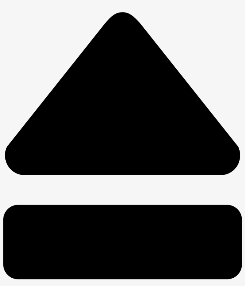 This Is A Picture Of An Eject Button's Logo - Eject Icon - 1600x1600 ...