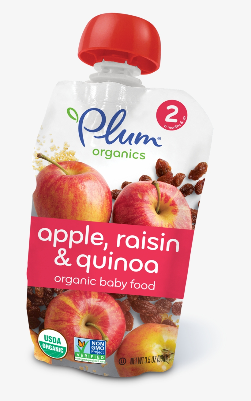 Plum Organics, Baby Food, Stage 2, Apple Raisin & - 1200x1505 PNG ...